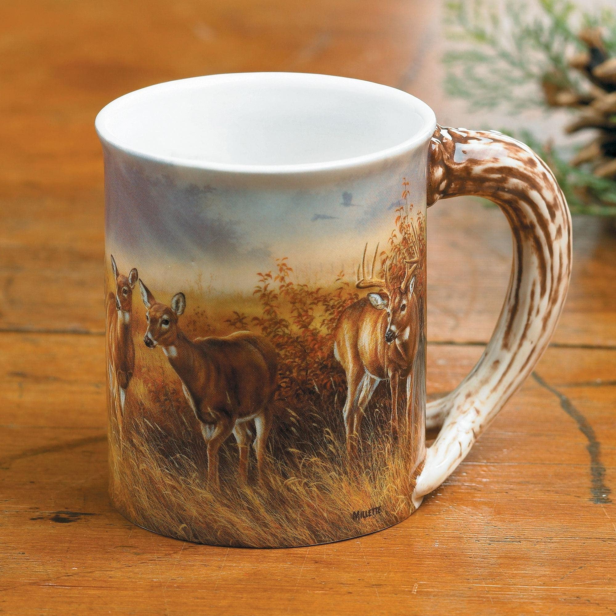 Deer Sculpted Mug by Rosemary Millette by Wild Wings - Walmart.com