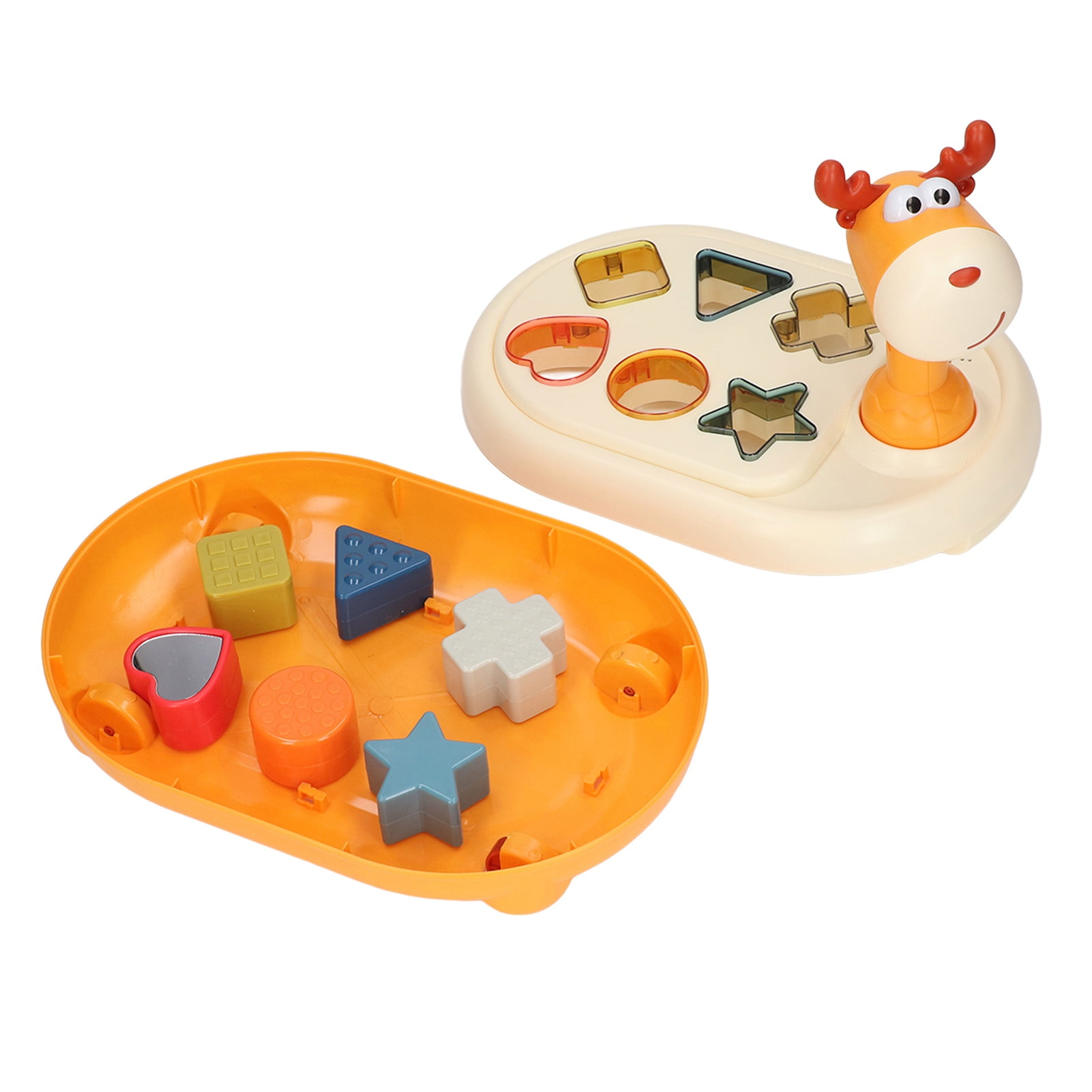 Deer Shape Sorter Toy Cute Lighting and Sound Geometric Shape Matching ...