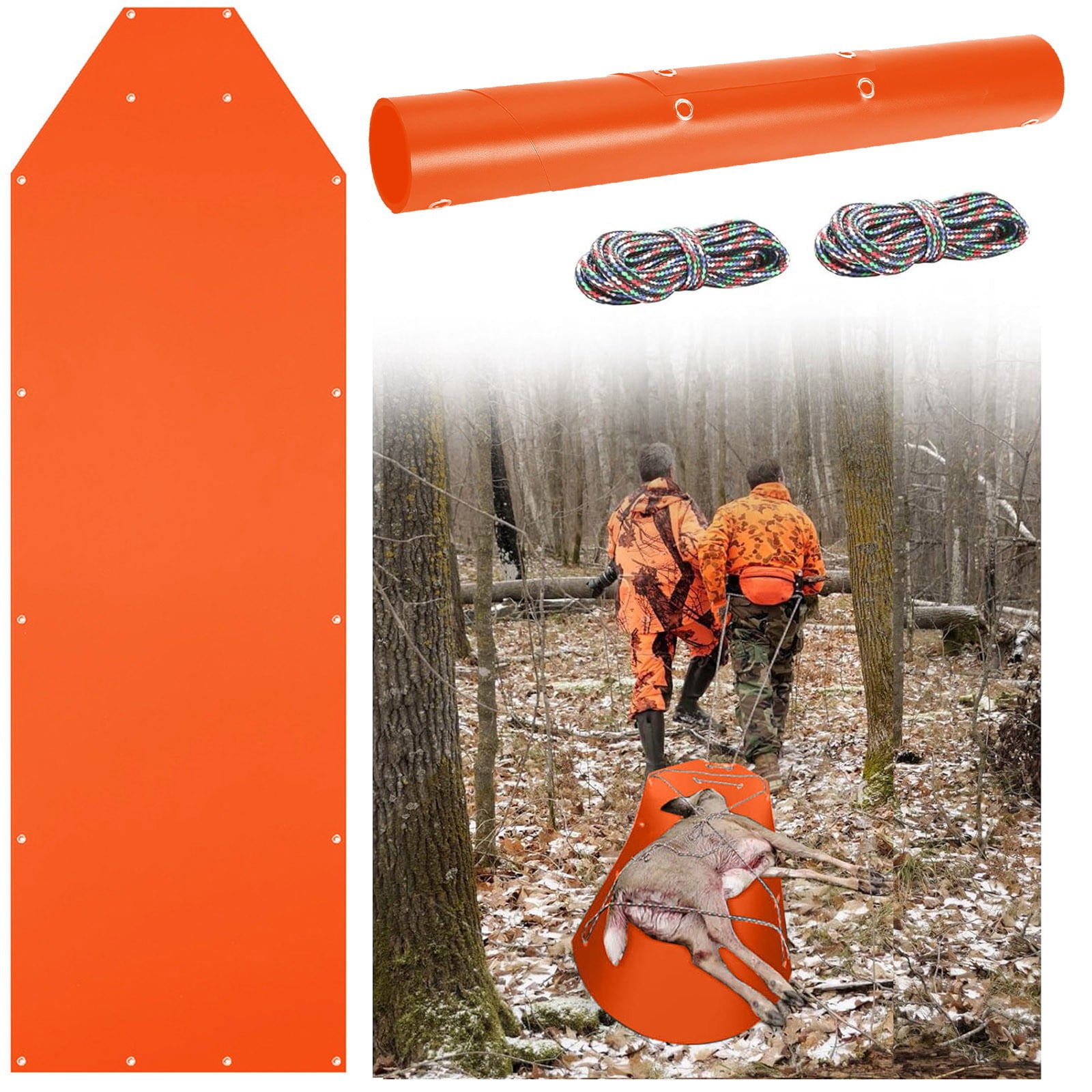 Deer Shaped Pulling Sled for Ice Fishing, Hunting and Firewood Hauling ...