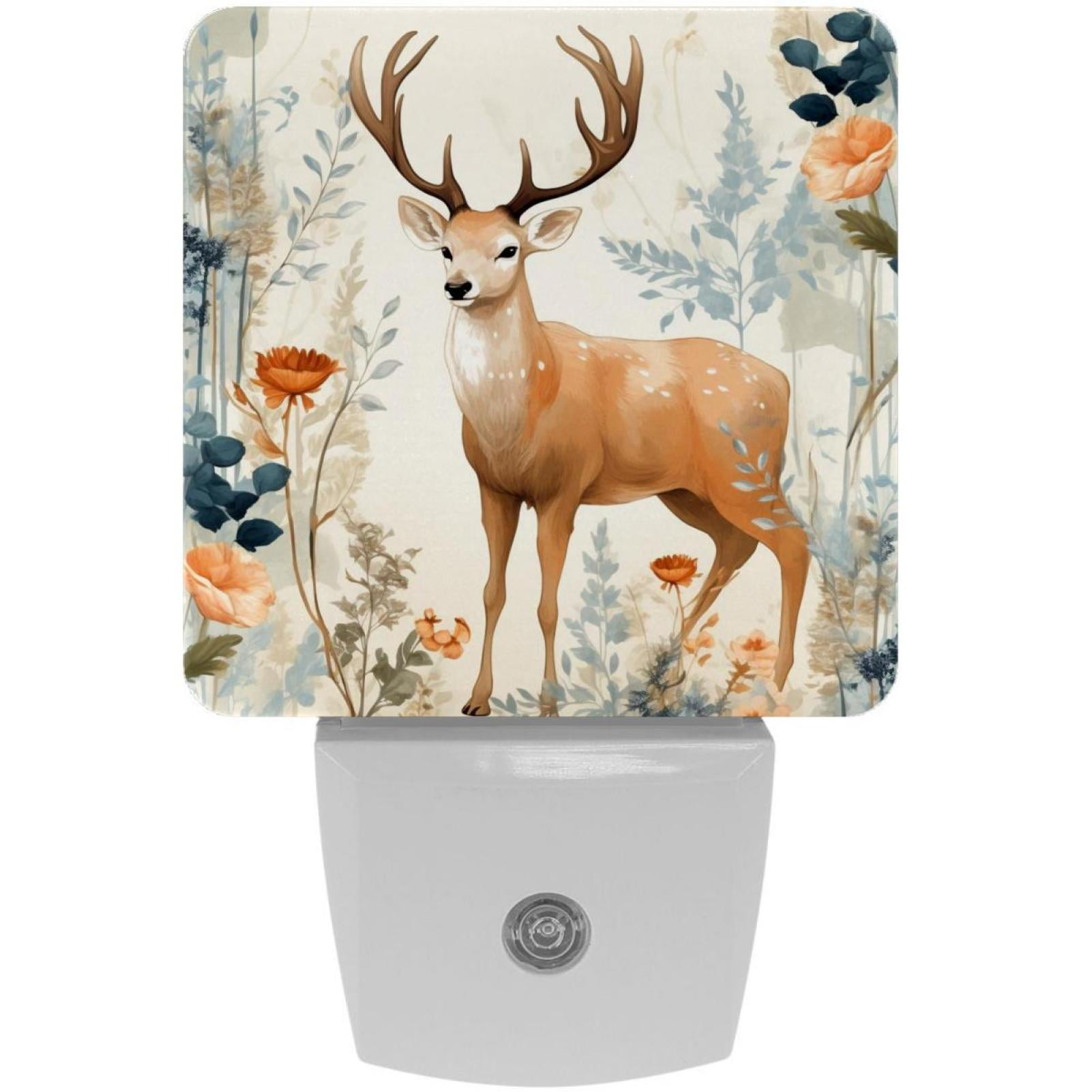 Deer Square LED Night Lights - Small, Portable, and Energy-Efficient ...