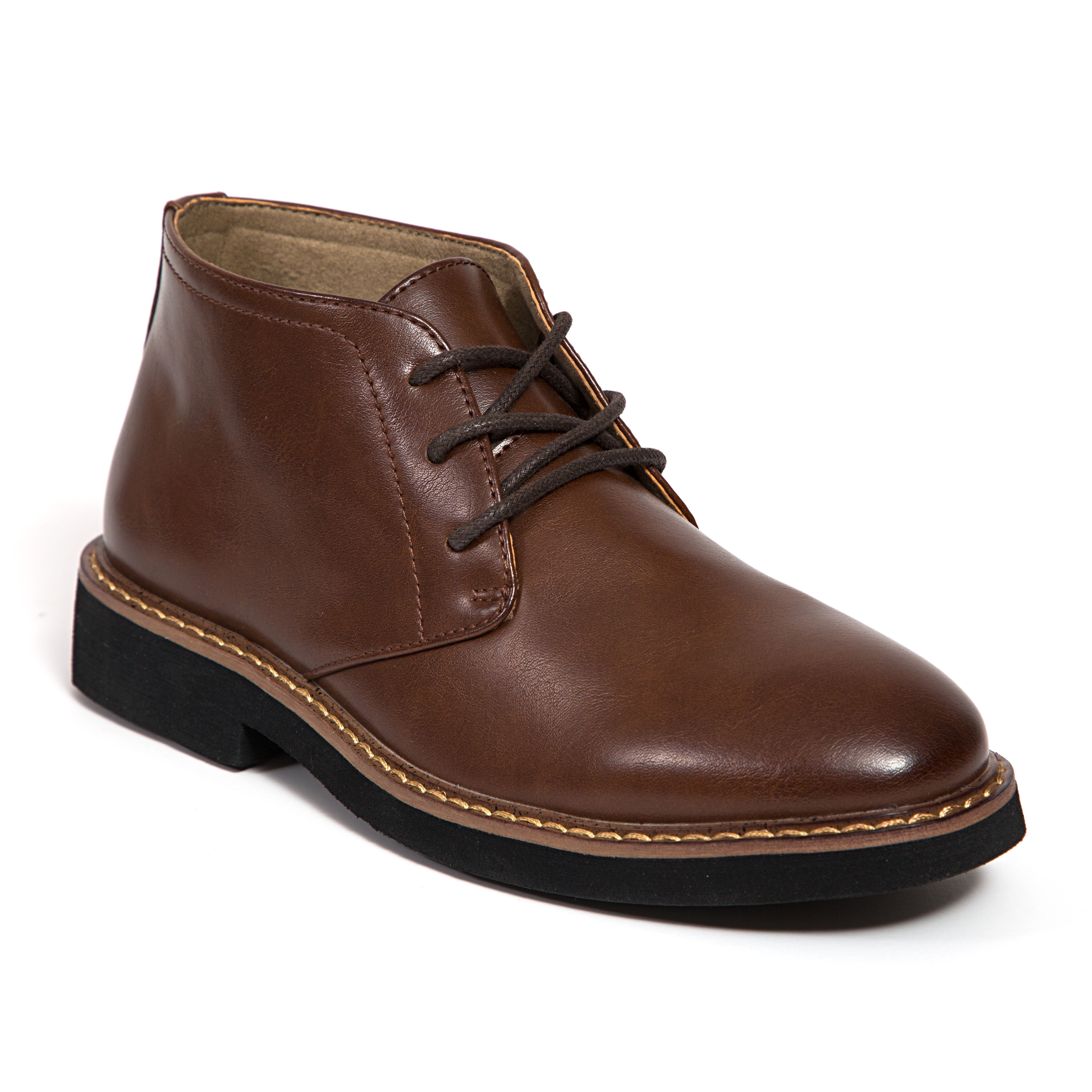 Deer Stags Boys' Ballard Dress Comfort Chukka Boot - brown - 1 Little ...