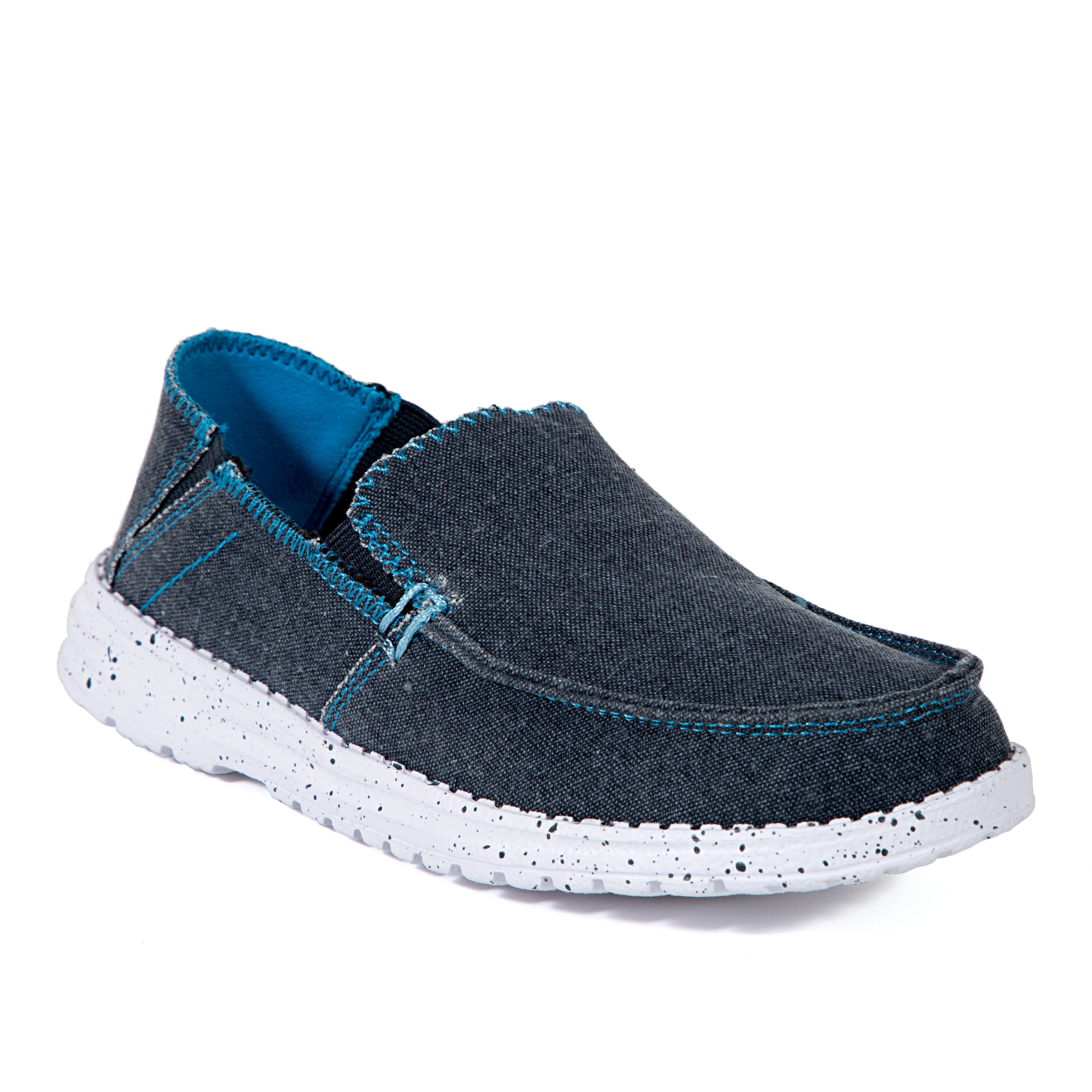 Deer Stags Kids' Kick Back Jr. Convertible Slip-On Shoe - Navy/Blue - 7 ...