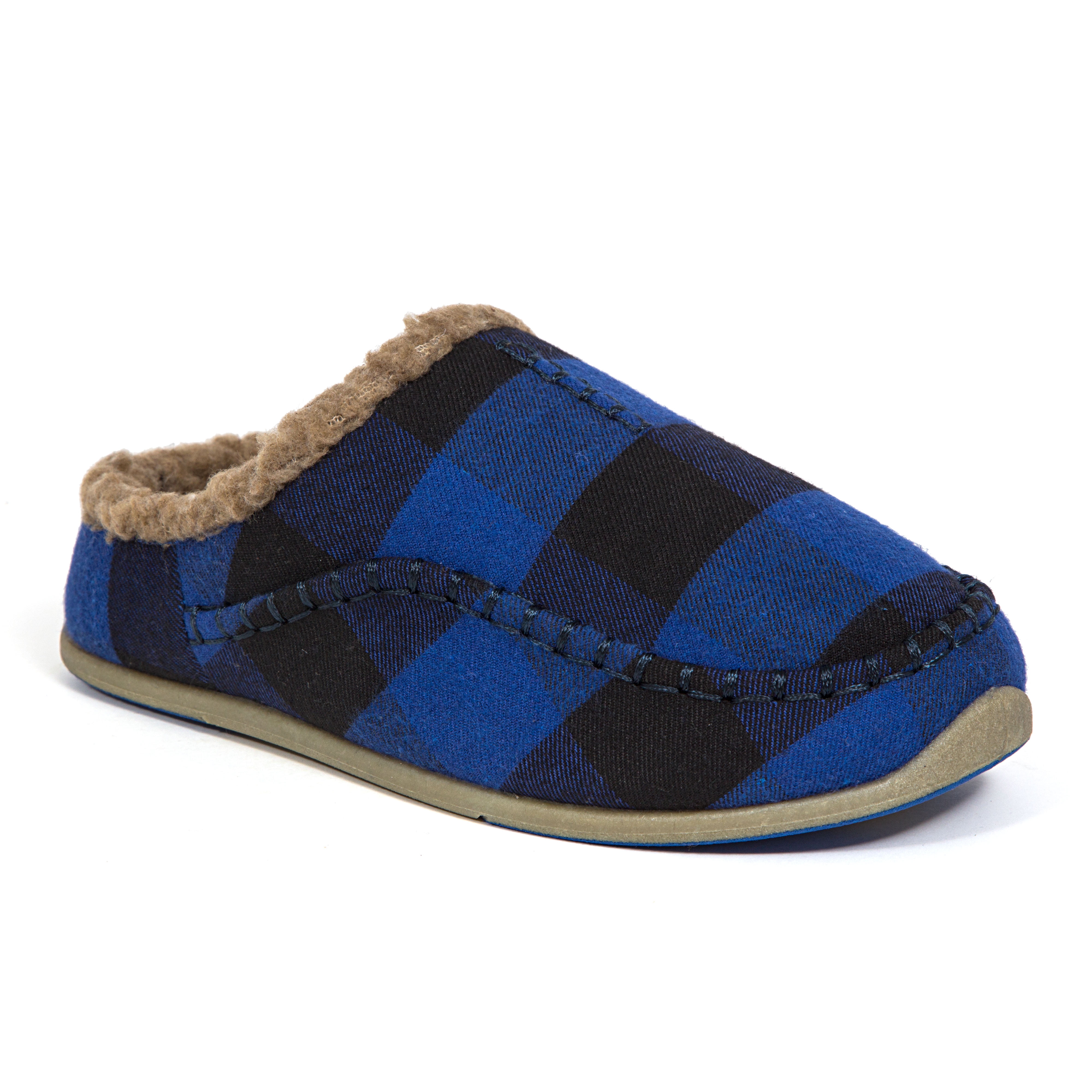 Deer Stags Kids' Lil Nordic Slipper - Blue/Black- 5 Big Kid Medum ...