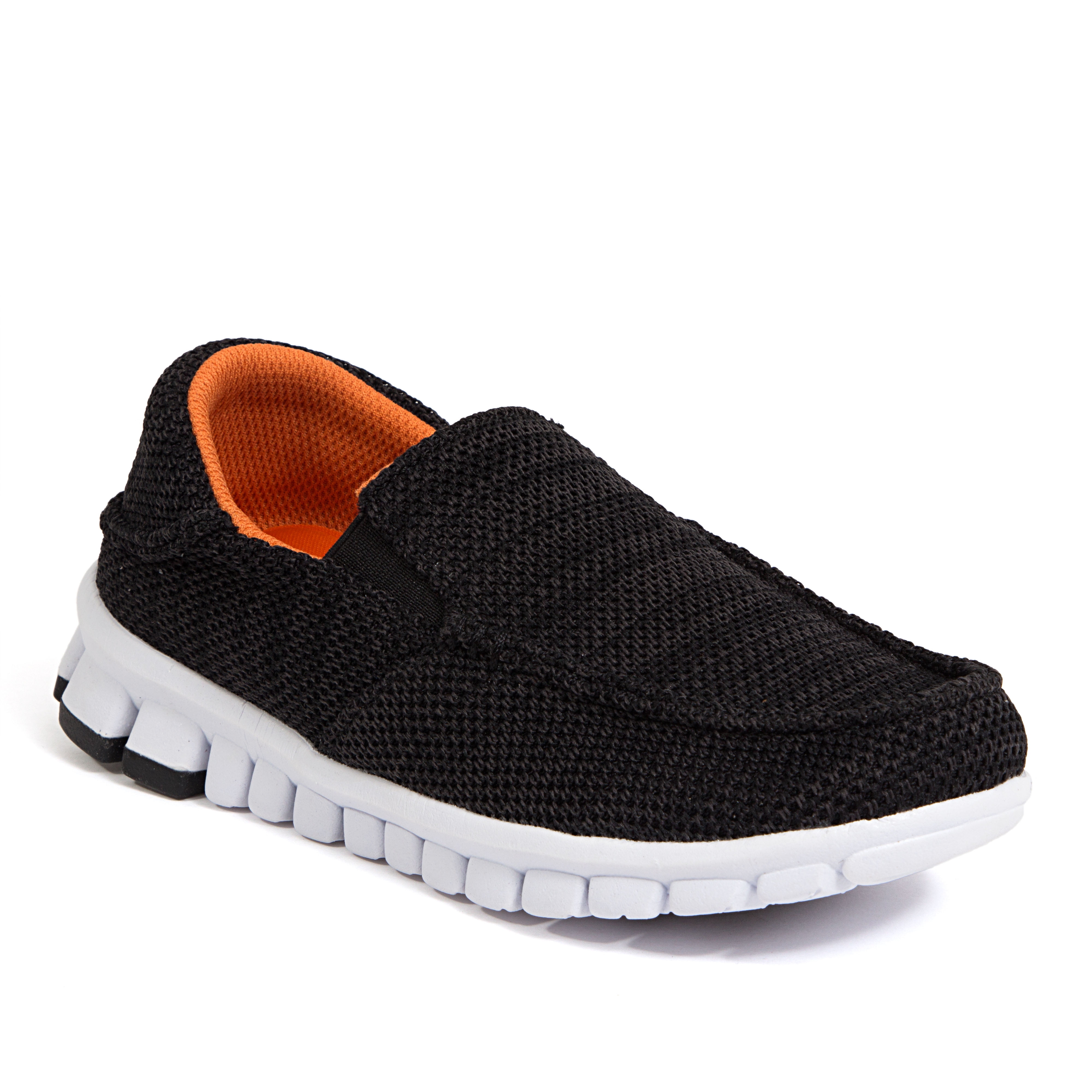 Deer Stags Kids' Melvin Jr. NoSox Kickback Slip-On - Black/Orange - 1 ...