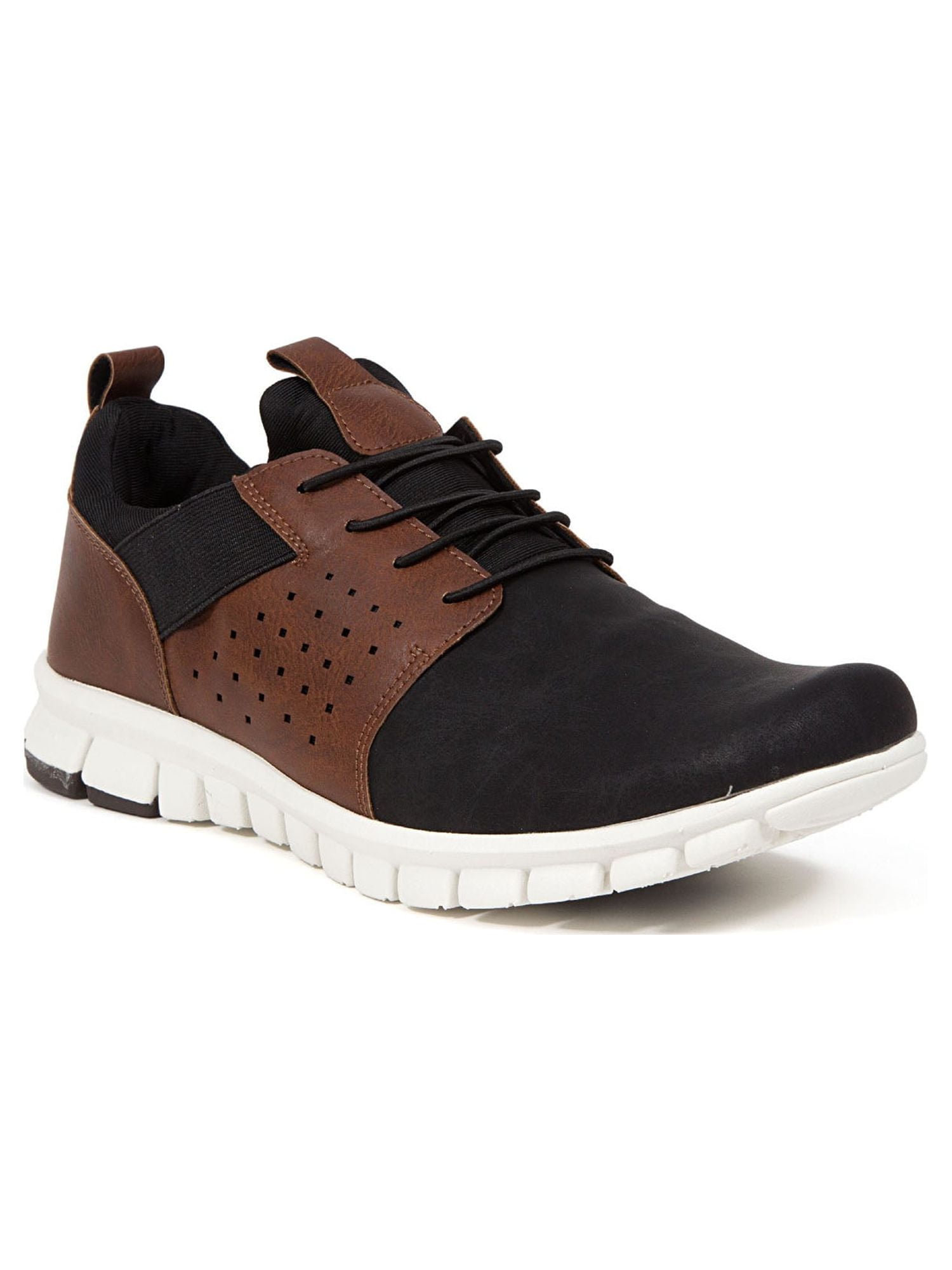 Deer Stags Men's Betts NoSox Bungee Lace Fashion Sneaker - Black/Brown ...