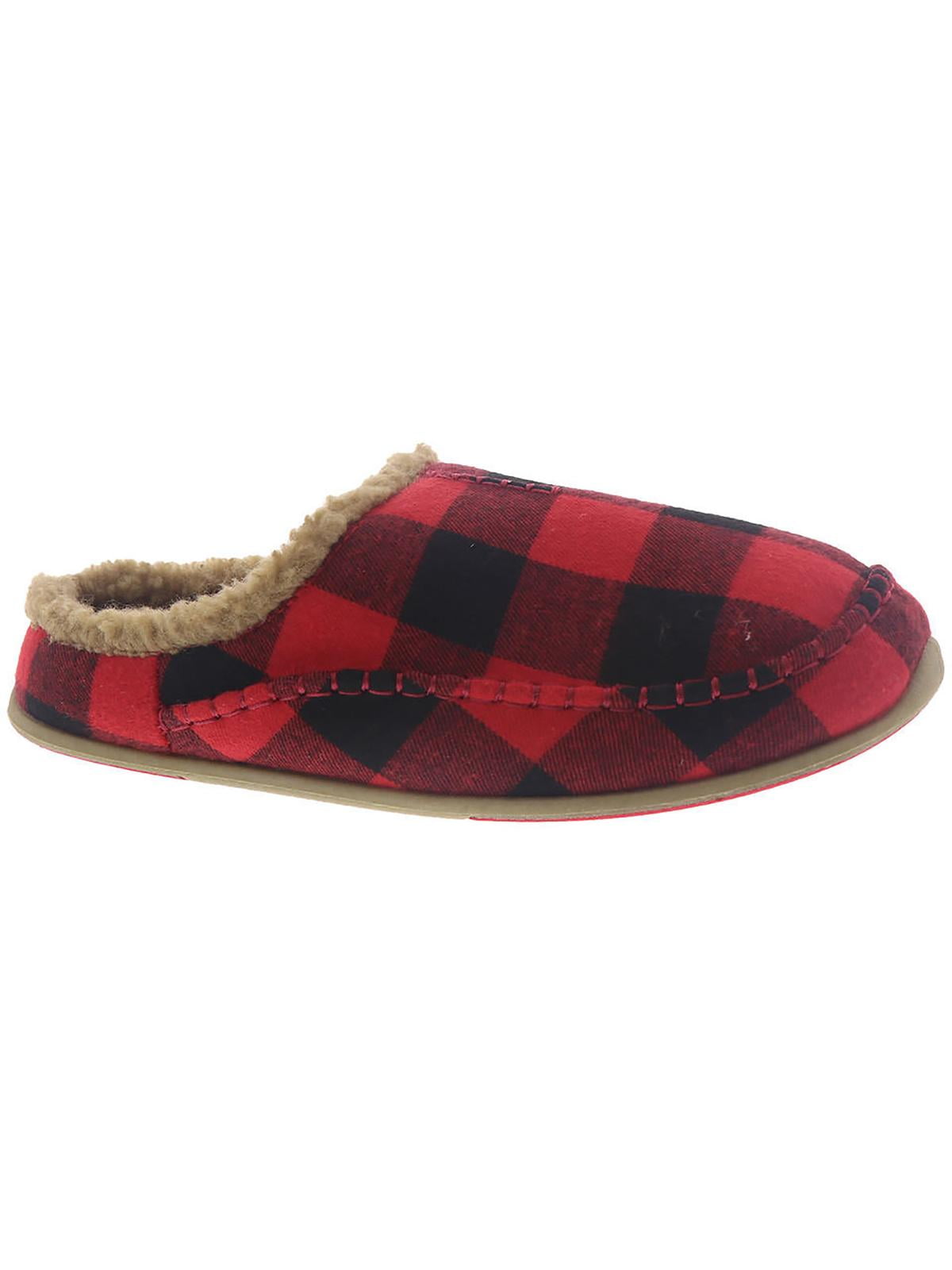 Deer Stags Mens Nordic Plaid Indoor/Outdoor Mule Slippers - Walmart.com