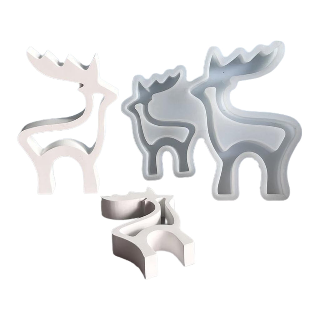 Deer Statue Silicone Mold For Soap Making Christmas Theme Silicone For ...