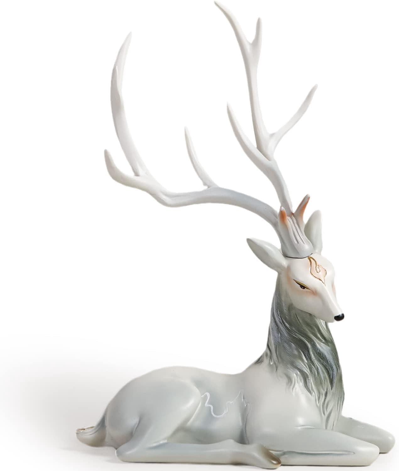 Deer Statues of Animal Elves,Handy Painted Resin Reindeer Figurine for ...