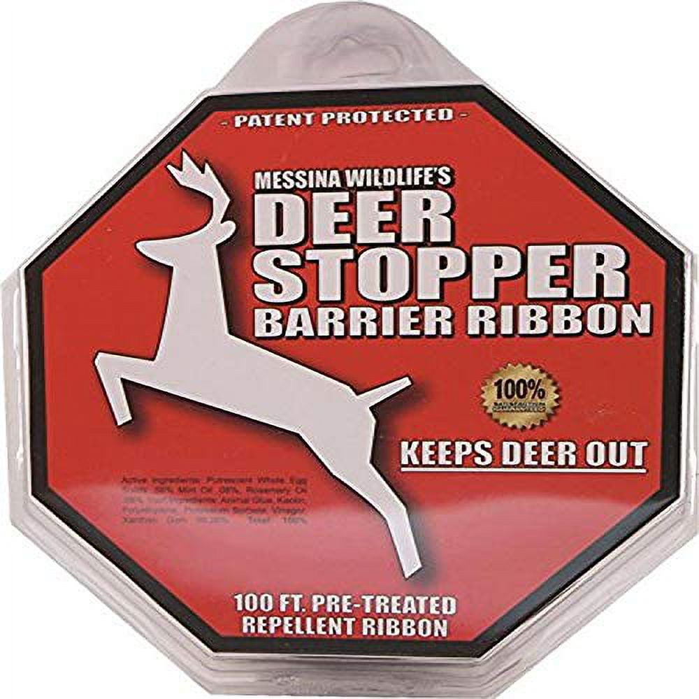 Deer Stopper Barrier Ribbon - Safe & Effective, All Natural Ingredients ...
