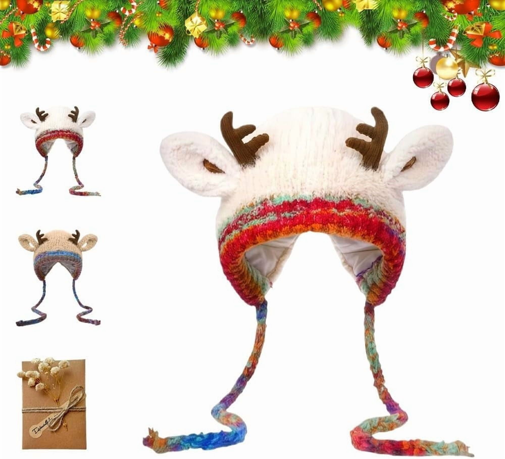 Deer Storage Hat - Festive Christmas Antler Hat & Handbag 2-in-1 ...