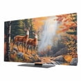 Deer TV Dust Cover 85 Inch, Vintage Wildlife Rustic Computer Monitor ...
