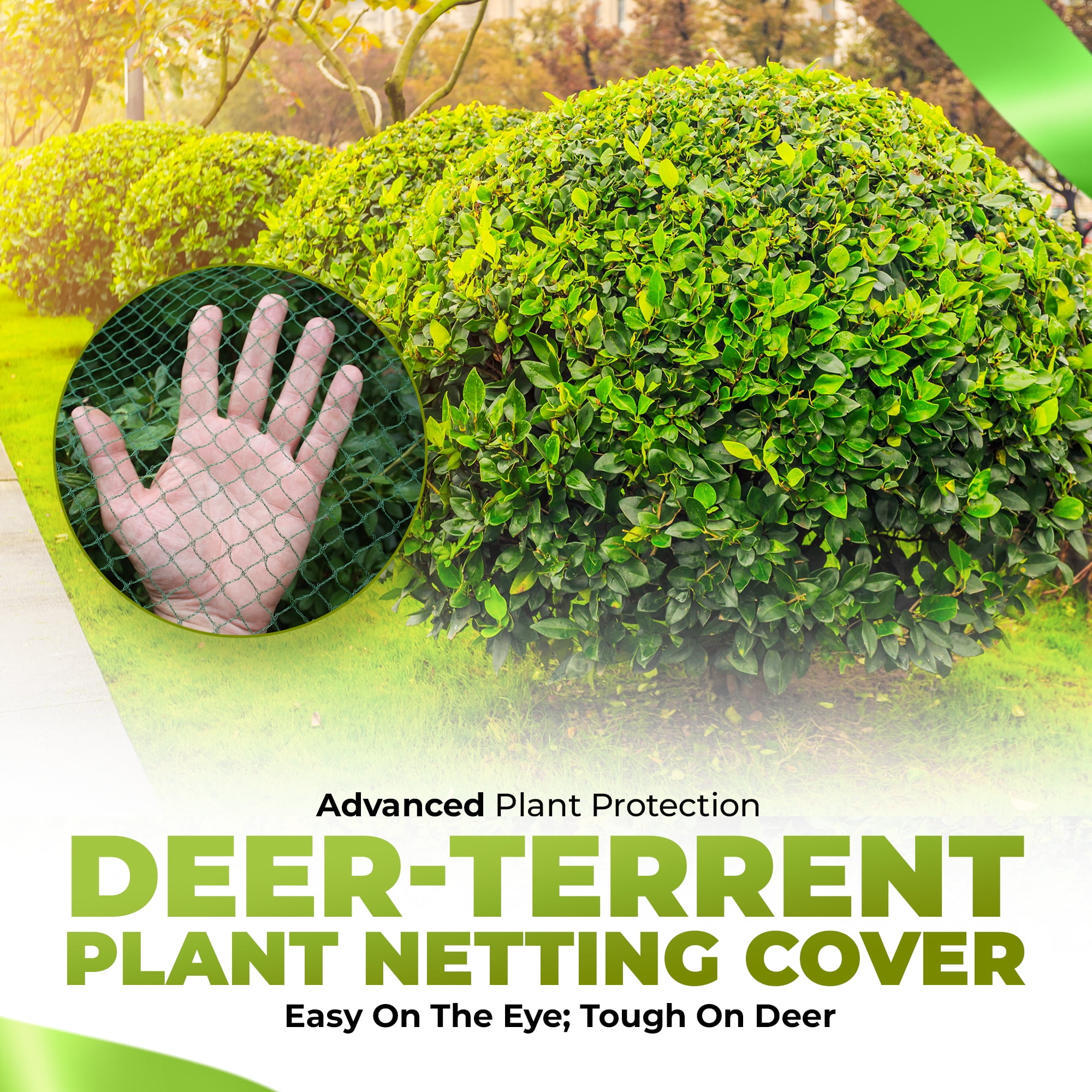 Deer Terrent Lightweight Green Plant Protection Netting Cover, Deer ...