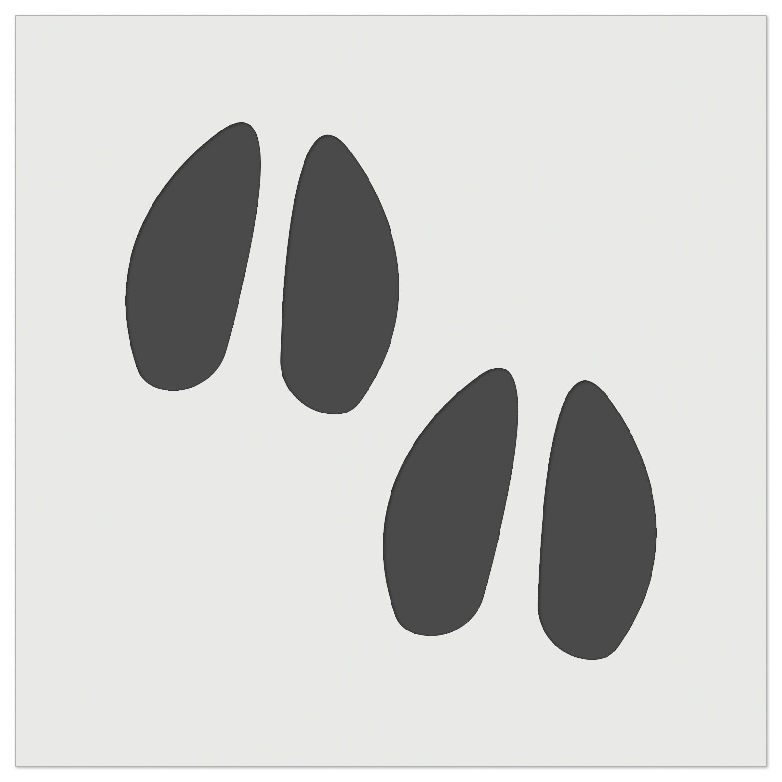 Deer Tracks Footprints DIY Cookie Wall Craft Stencil - 7.0 Inch ...