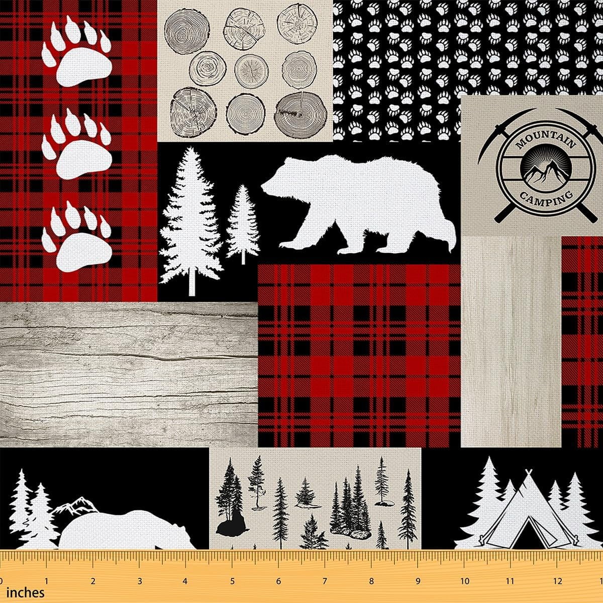 Deer Upholstery Fabric for 1 Yard Camping Hunting Fabric by The Yard ...