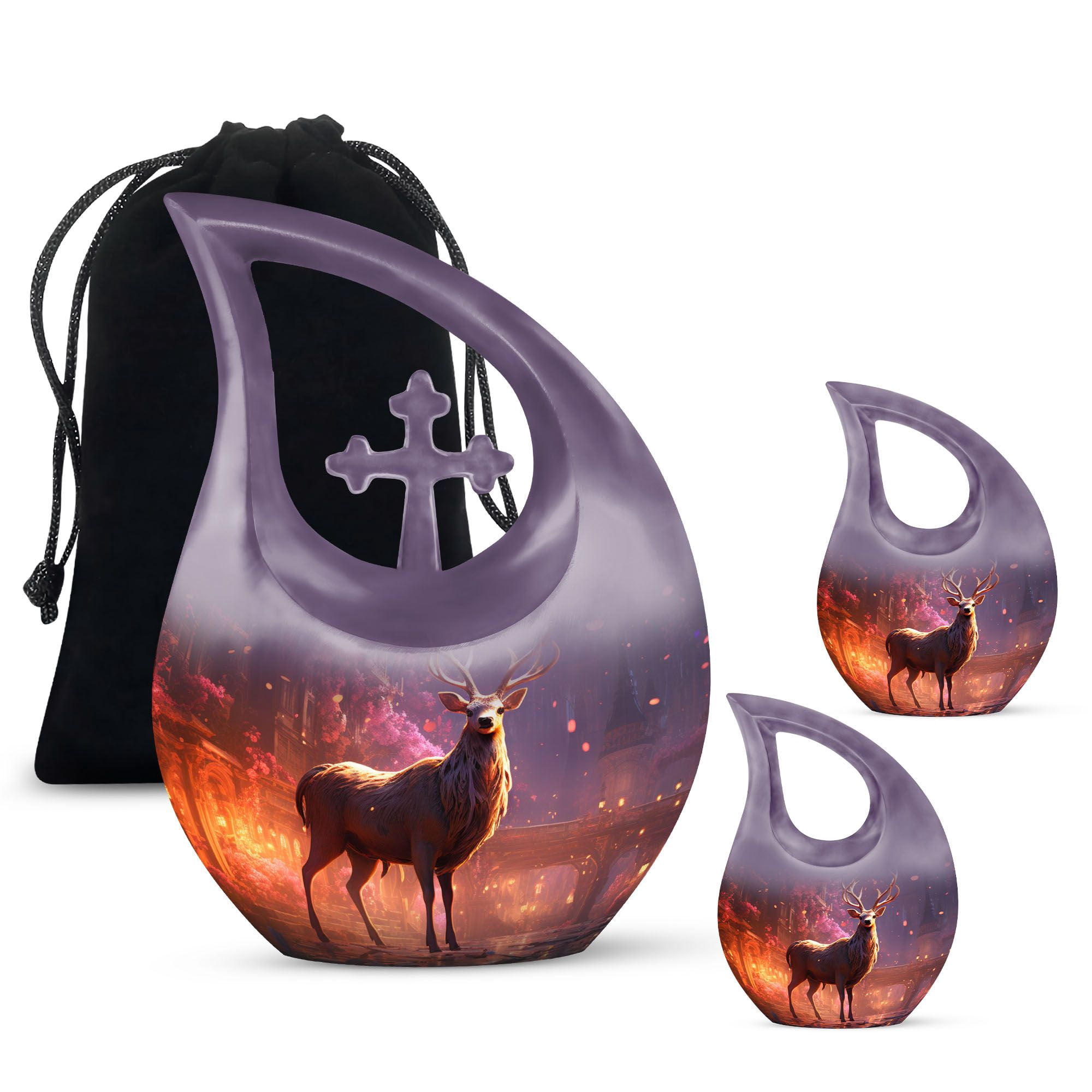 Deer Urn - Burial Urns For Ashes - Urn For Ashes For Women - Urn ...