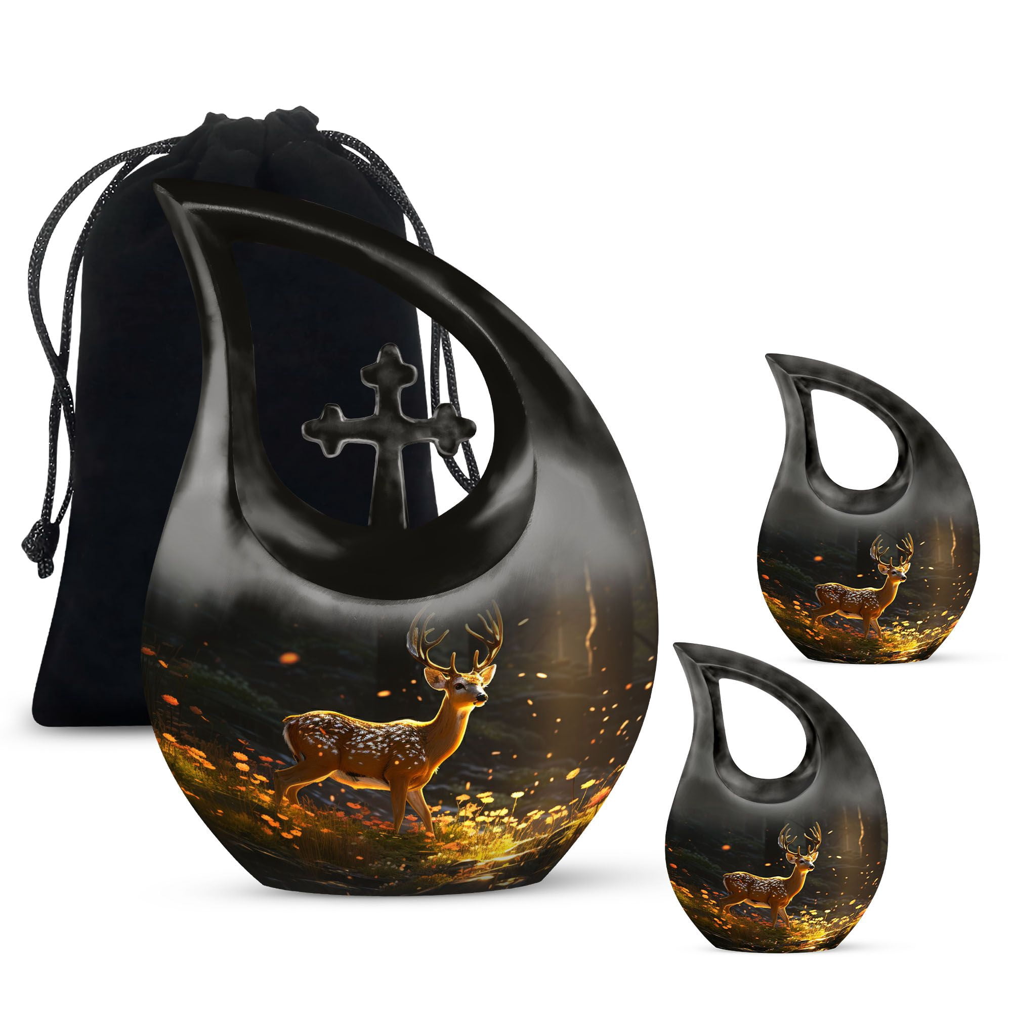 Deer Urn - Cremation Containers For Humans - Urns For Adult Mom & Dad ...