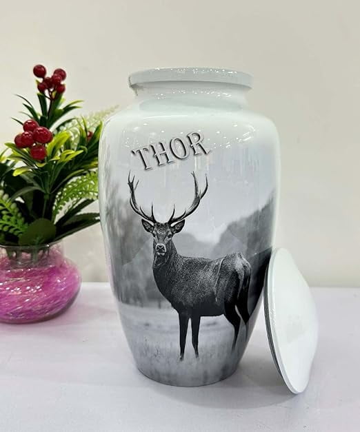 Deer Urn Deer Cremation Urn for Ashes Adult Hunting Urn Buck Urn Hand ...