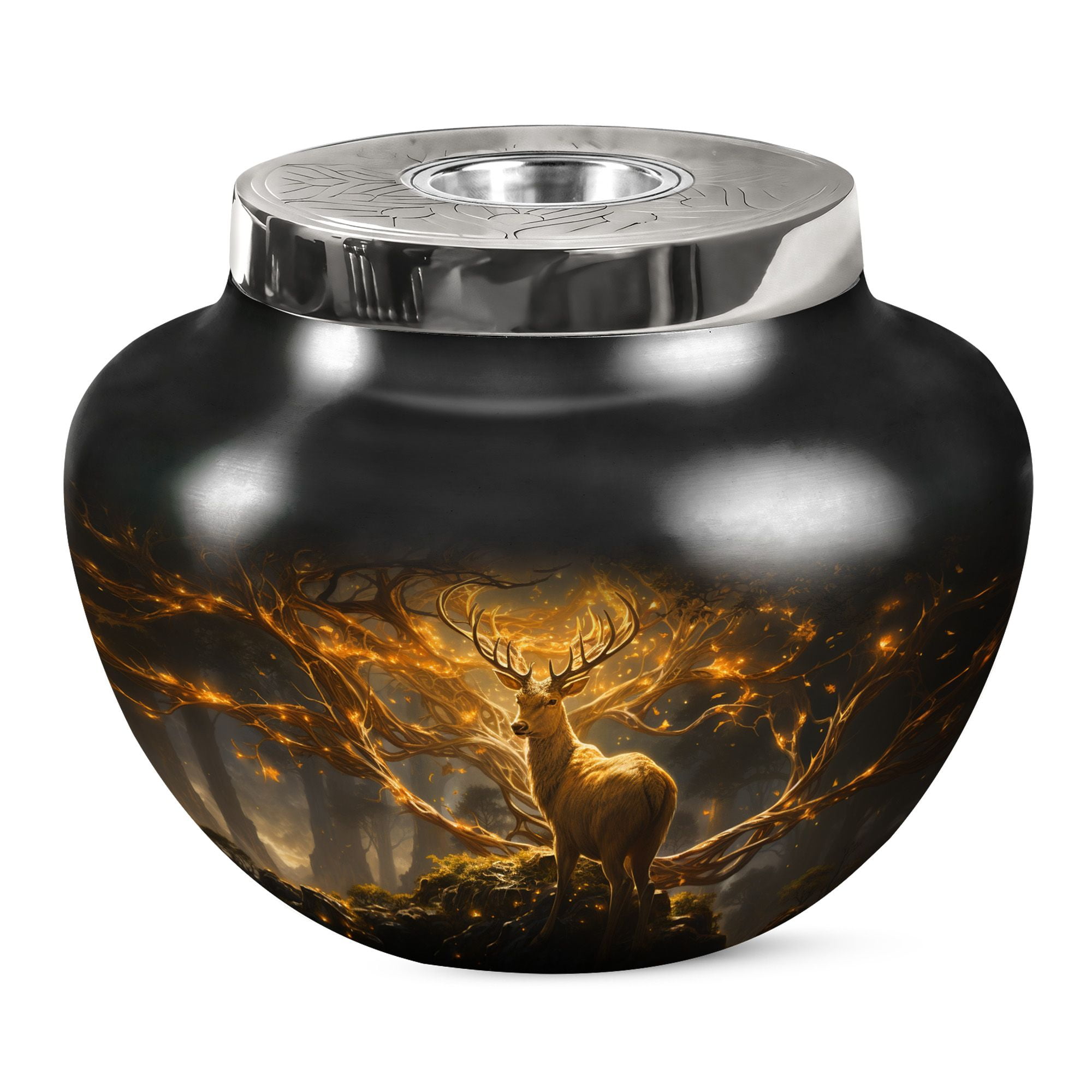 Deer Urn - Urns For Human Ashes Adult Female - Memorial Cremation Urns ...
