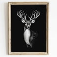 Deer Wall Art Forest Animal Wall Art Deer Hunting Art Stag Art Print ...