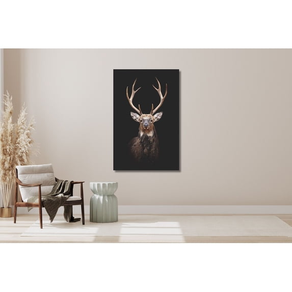 Deer Wall Art, Wild Animal Print, Unframed Paper Poster 24x36in ...