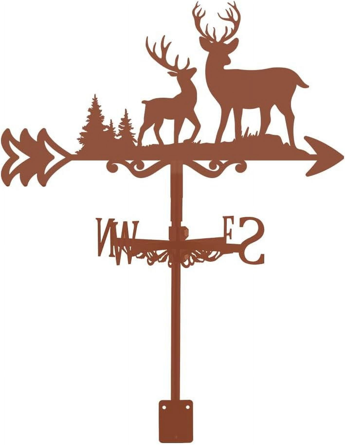 Deer Weathervane Deer Buck Wildlife Wind Vane Forest Roof Garden ...