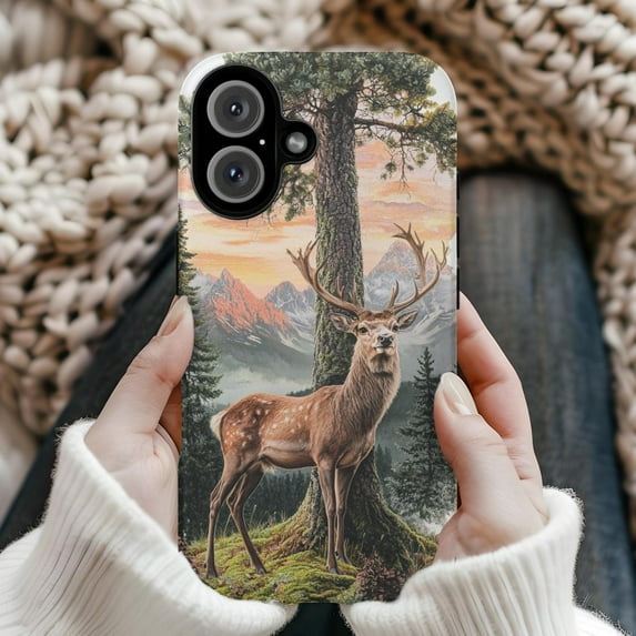 Deer Wildlife Forest Nature Animal Art Phone Case 17 16 15 14 13 12 11 ...