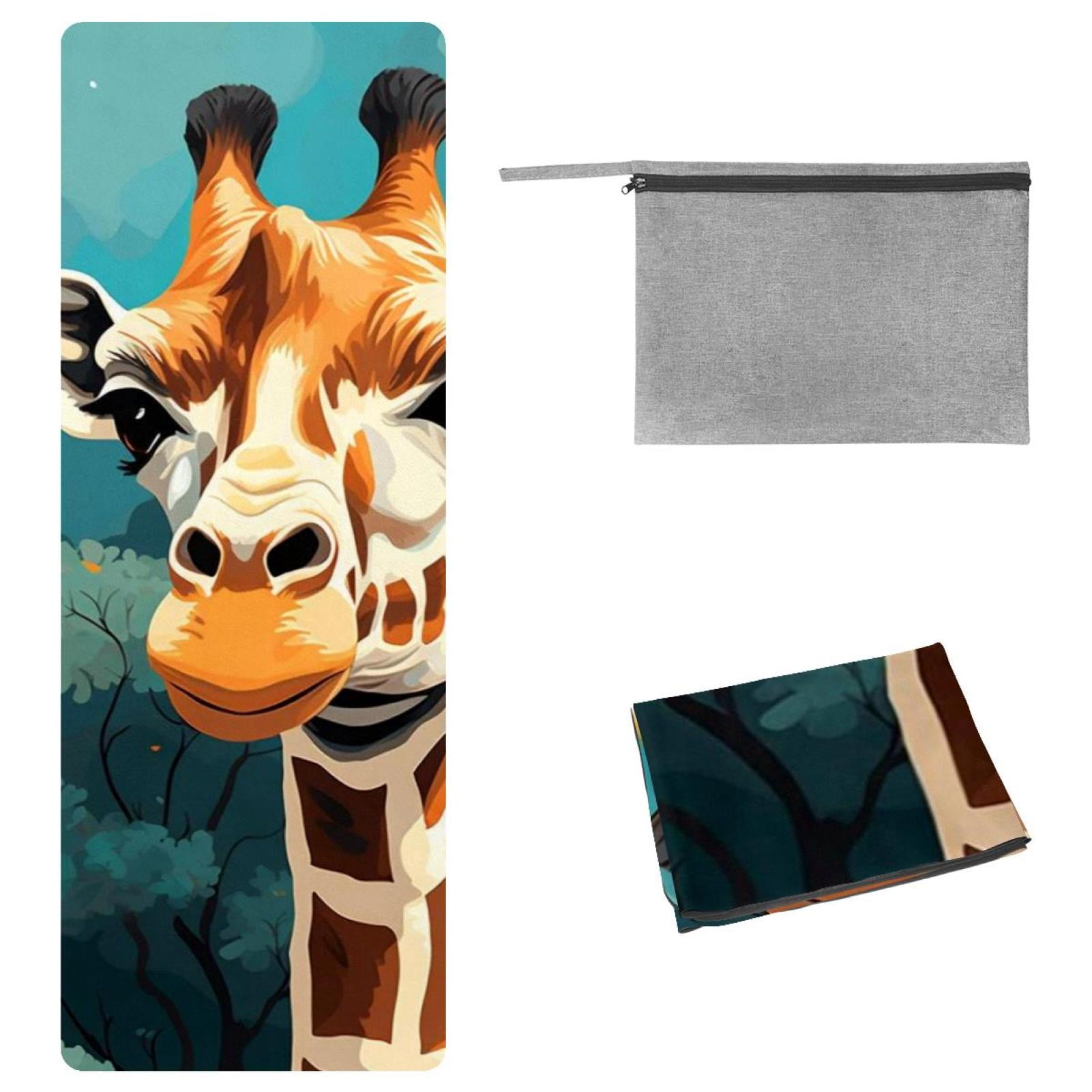 Deer Yoga Towel with Storage Bag, 72.8"x26.8", Suitable for Yoga ...