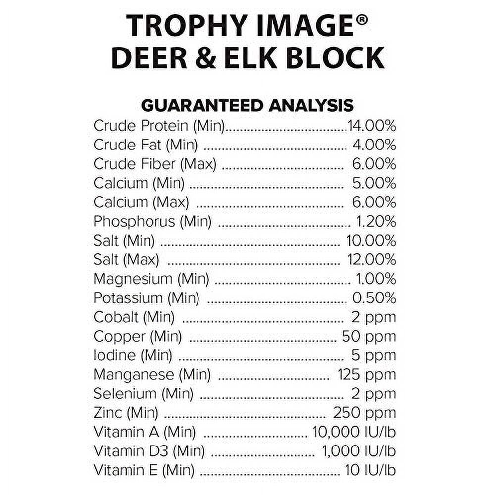 Deer and Elk Attractant Mineral Block | Year Round | 25 Pound Block ...