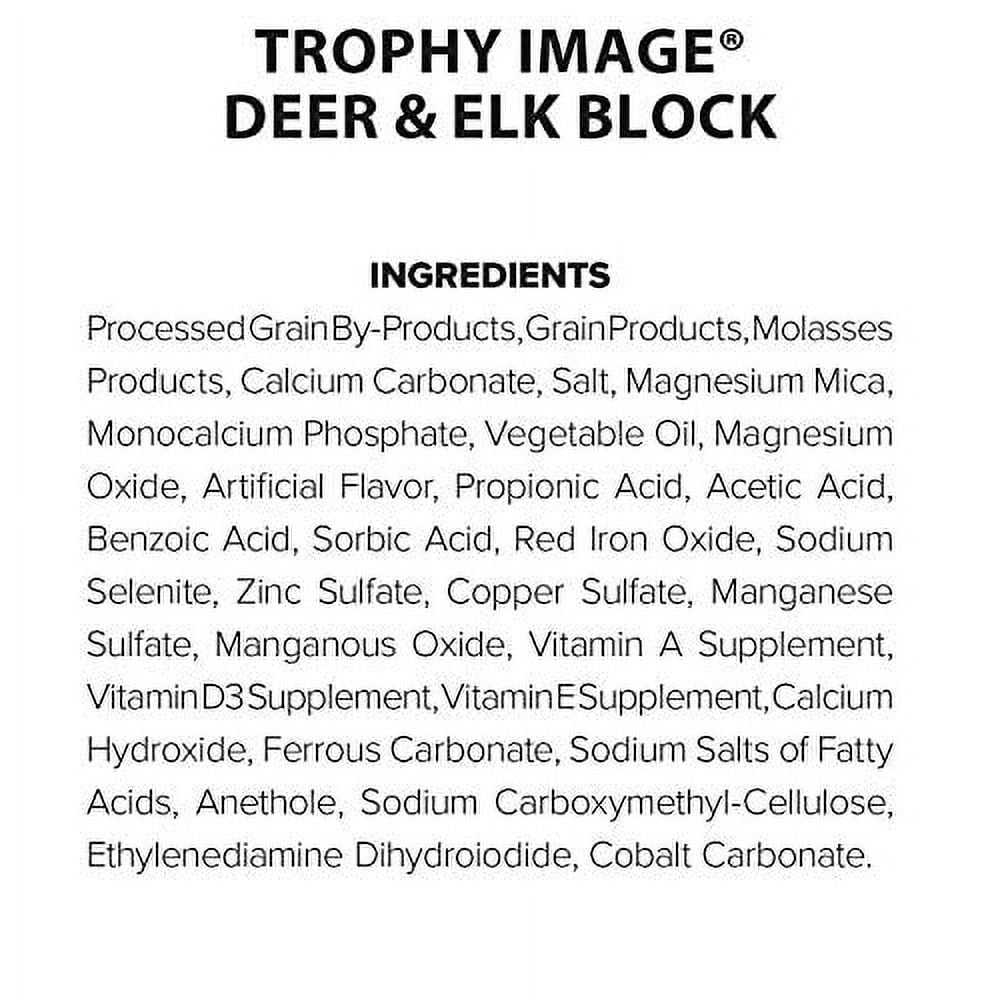 Deer and Elk Attractant Mineral Block | Year Round | 25 Pound Block ...