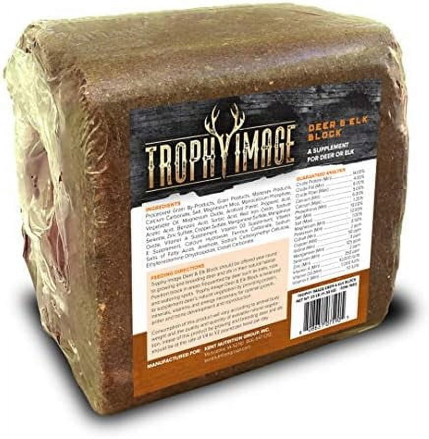 Deer and Elk Attractant Mineral Block | Year Round | 25 Pound Block ...