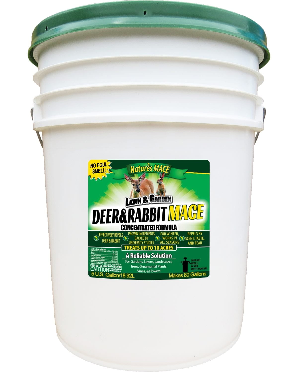Deer and Rabbit MACE 5 Gallon Concentrate Makes 80 Gallons, Treats 10 ...