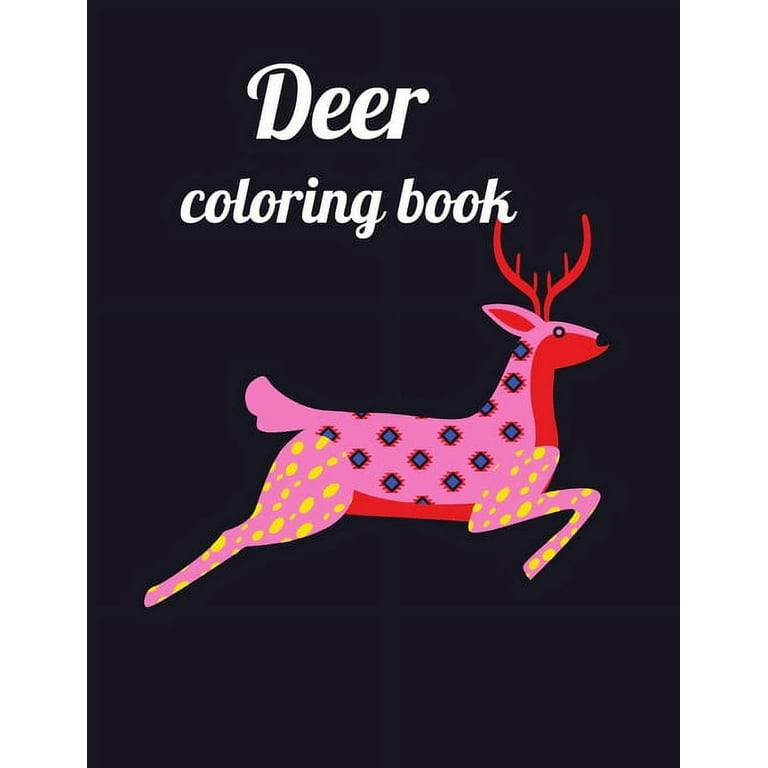 whitetail deer coloring book