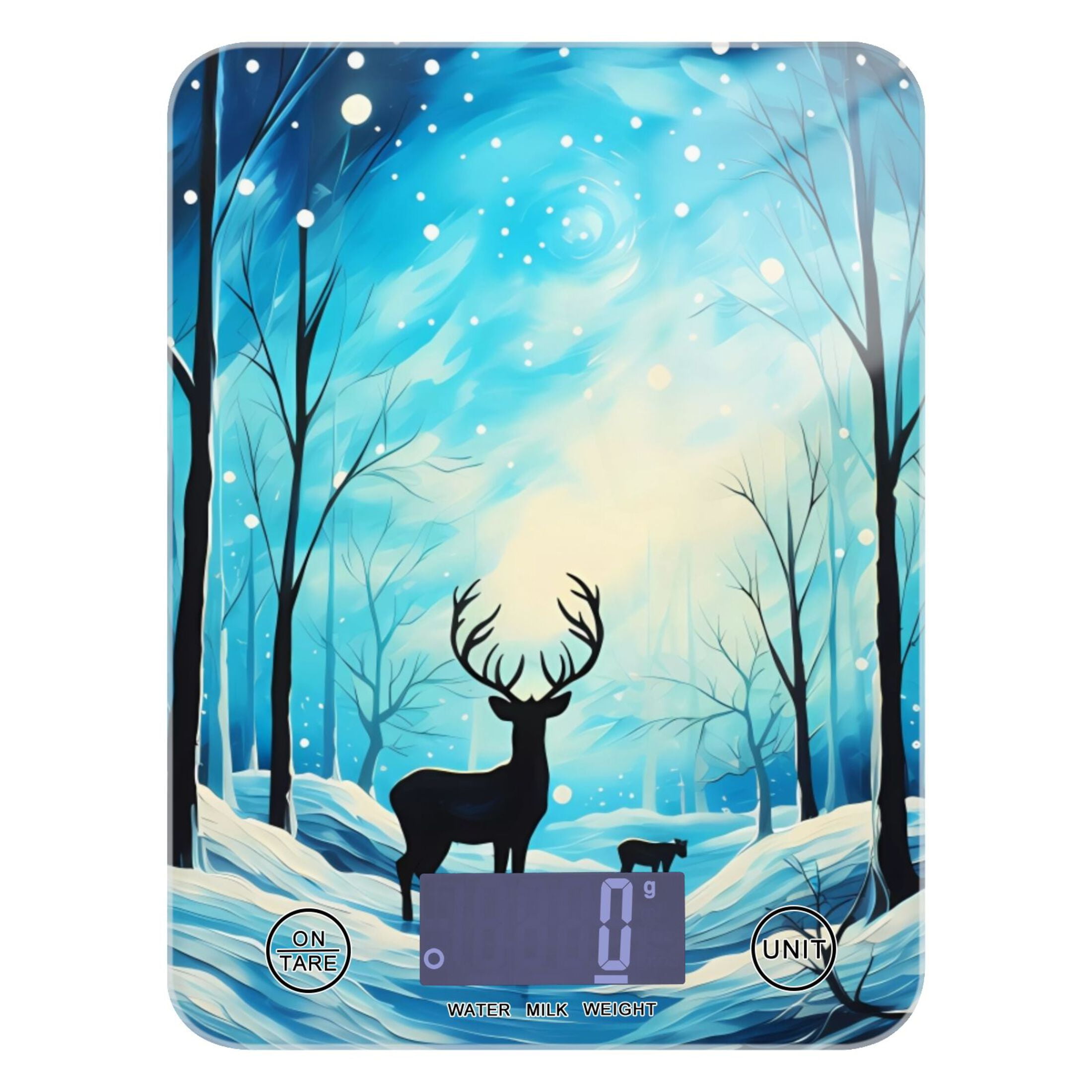 Deer in Forest Kitchen Scale Digital Food Scales Grams and Oz Weight ...