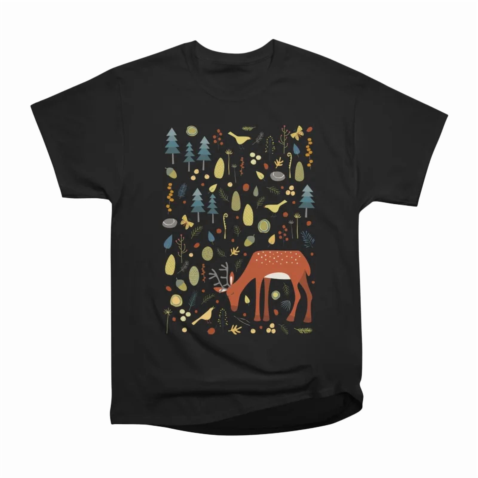 Deer in the Forest T-Shirt Tee Gift For Him Merch For Her Apparel For ...