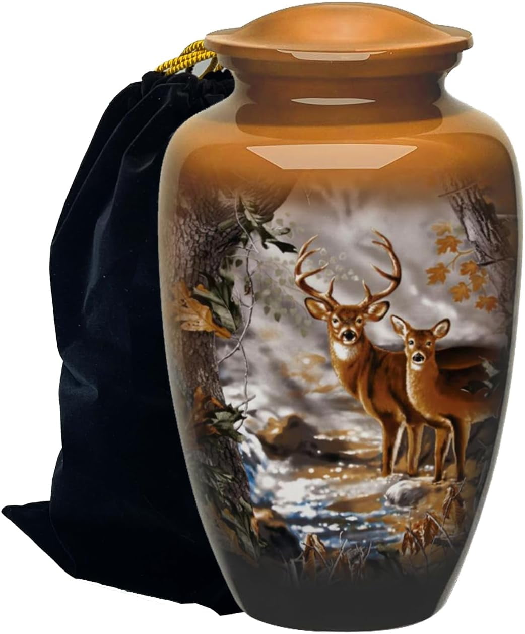 Deer urn, Funeral Cremation Urn, Deer Urn, Deer Cremation Urn for Ashes ...