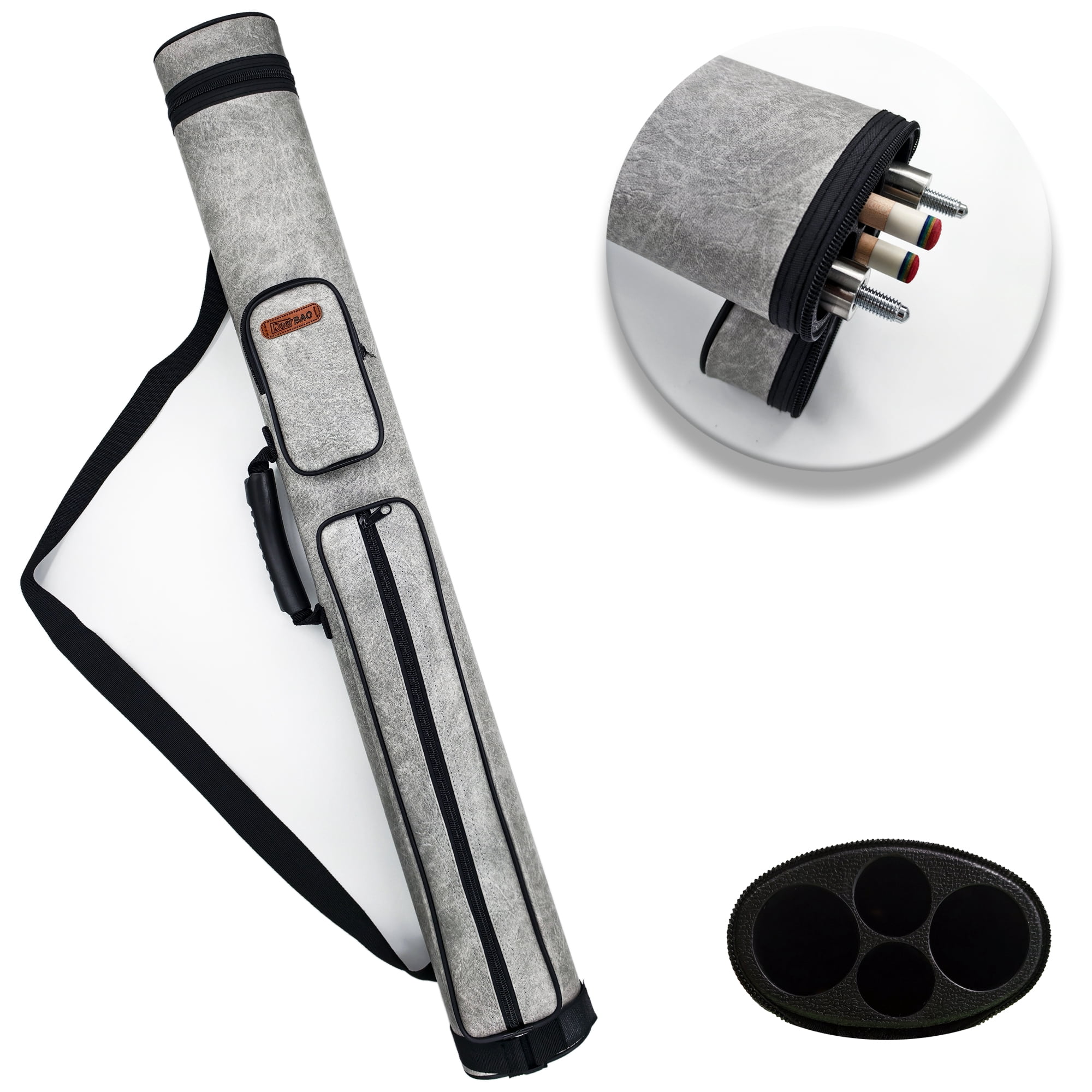 DeerBAO 2x2 Deluxe Hard Pool Cue Case - Billiard Cue Case - Billiards ...
