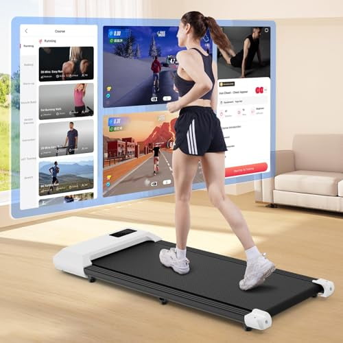 DeerRun 2024 Upgrade Walking Pad - Raceable Smart Under Desk Treadmill ...