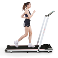 Topcobe 2.25HP 2 in 1 Folding Treadmill with APP Speaker Remote Control ...
