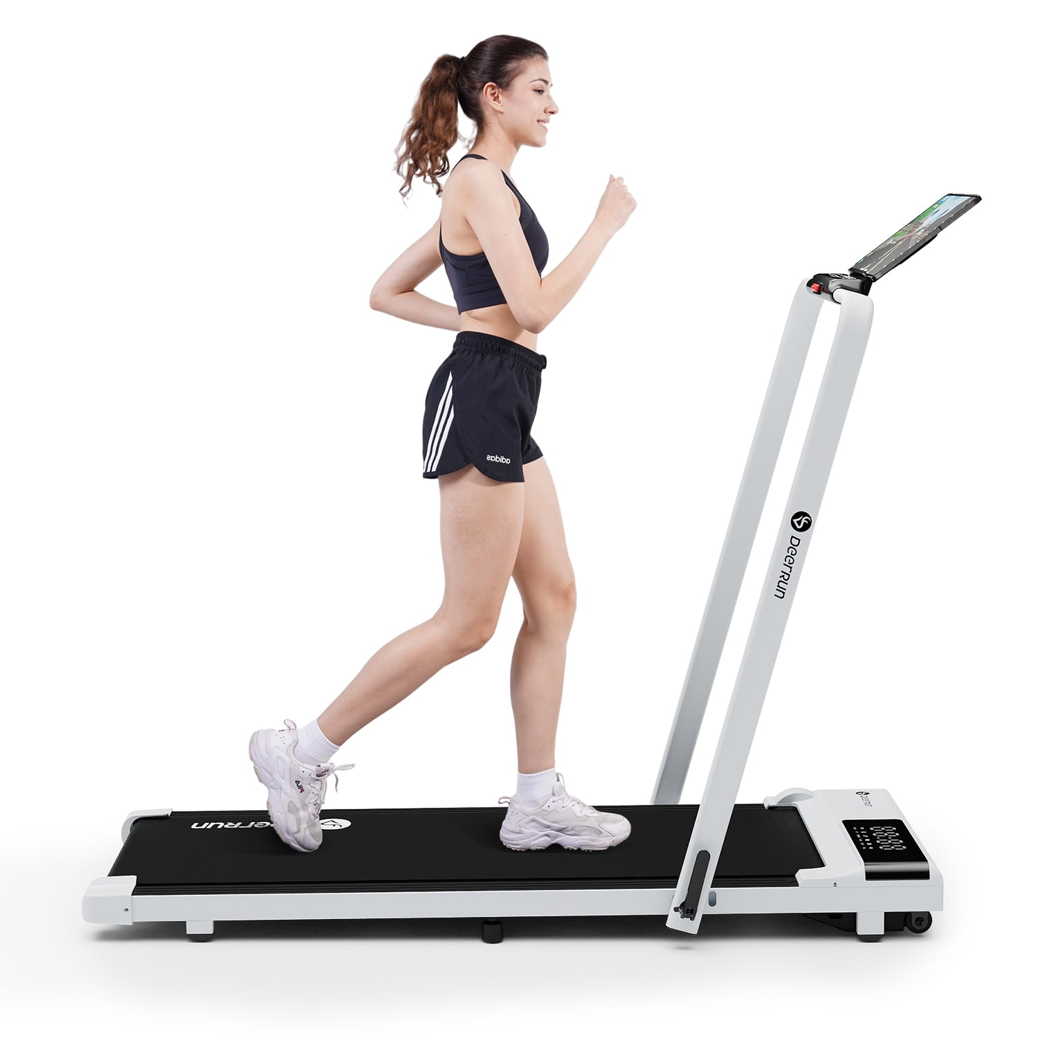 DeerRun 3 in 1 Walking Pad Treadmill, 300 Weight Capacity Foldable ...