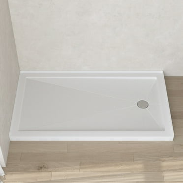 VEVOR Shower Pan, 60″ L x 36″ W Single Threshold Shower Base, Rectangle ...