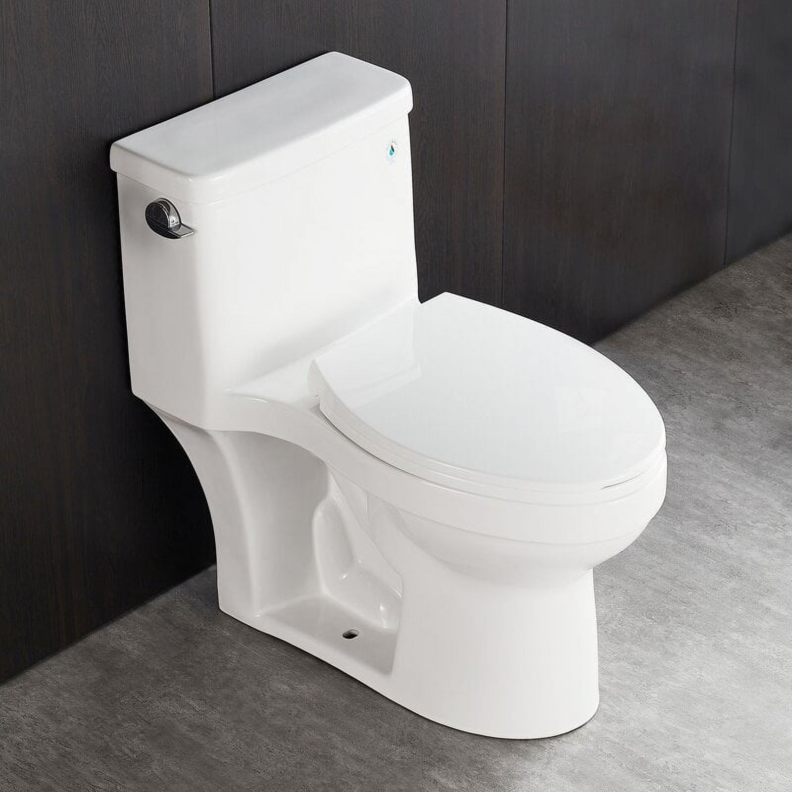 DeerValley One-Piece Toilet, Elongated Toilets, Water Efficient with ...
