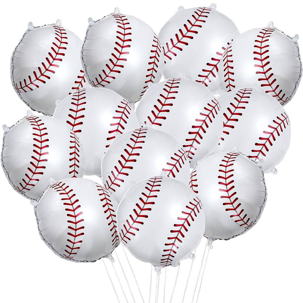Deermon 12 Pack Baseball Balloons Sports AFN1Theme Party Decorations,18 ...