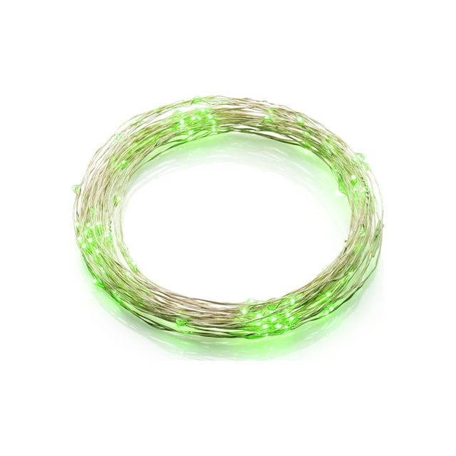 Deerport Décor 12ft LED Micro String Lights, Green, 3 pack - Walmart.com