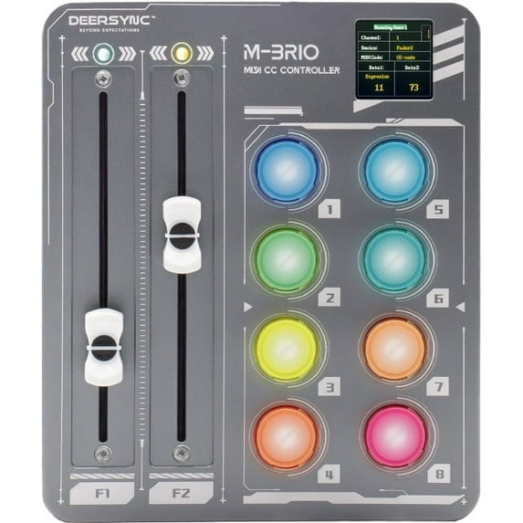 Deersync M-BRIO Multi-Platform Portable MIDI CC Controller - Walmart.com