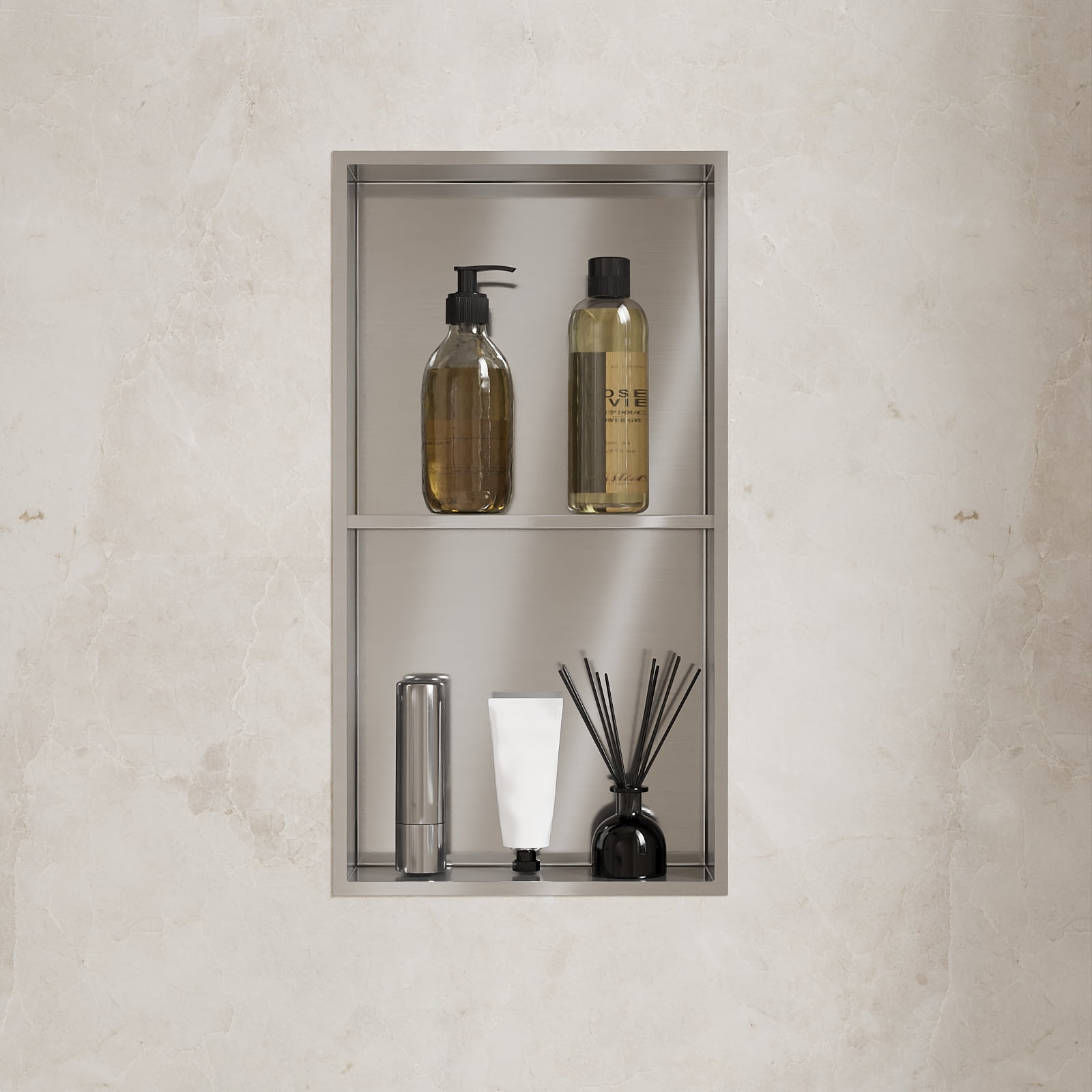Deervalley 12" X 24" Double Shelf Shower Niche With Drainage Slope ...