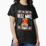 Deez Nuts Nutcracker Funny Festive Ugly Christmas Meme Unisex T-Shirt ...