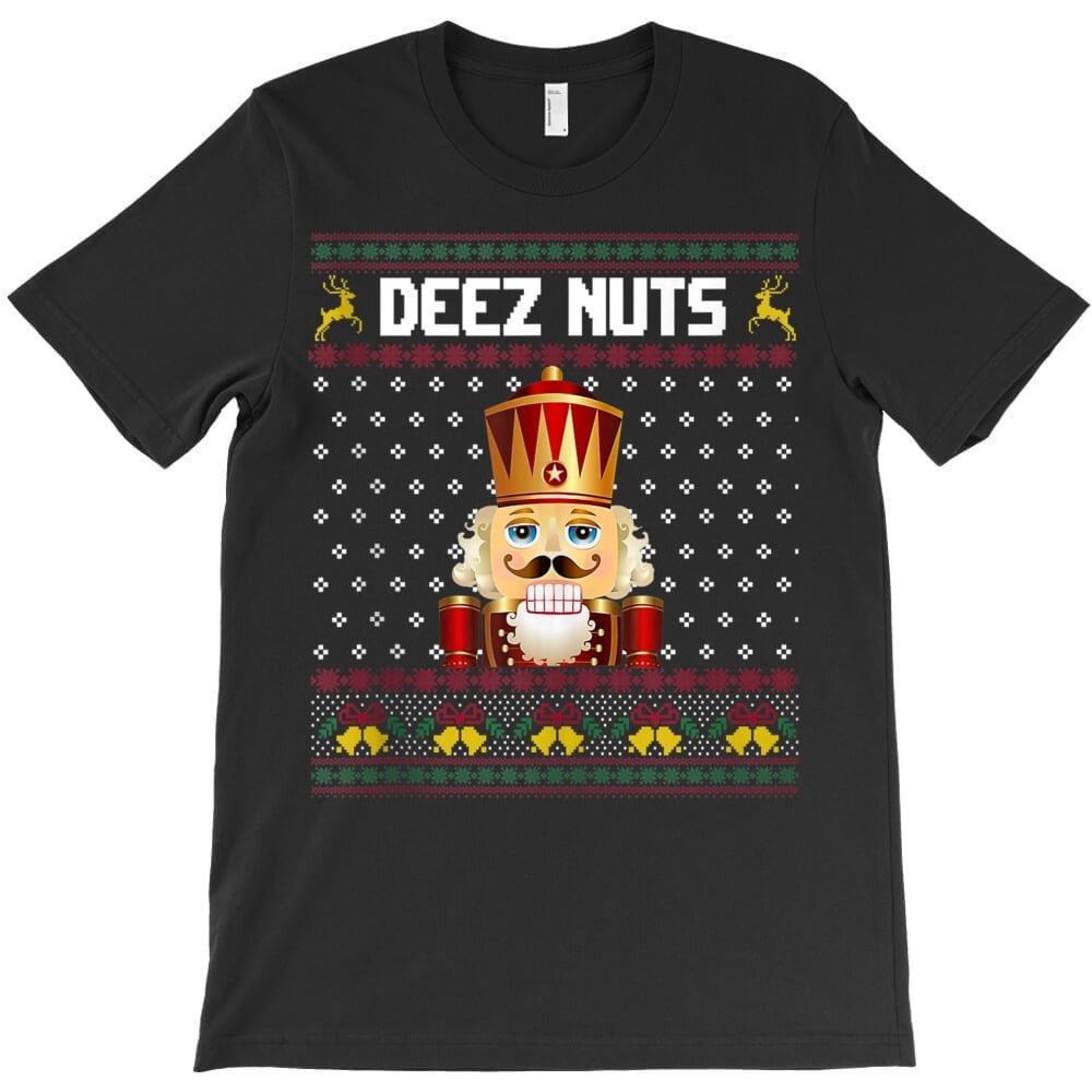 Deez Nuts Nutcracker Funny Funny Christmas Sweater Themed Meme Gag Gift ...