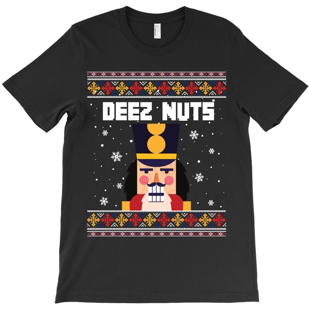 Deez Nuts Nutcracker Funny Funny Christmas Sweater Themed Xmas Holiday ...
