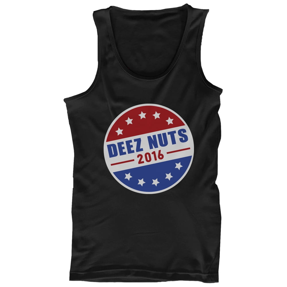Deez Nuts for President 2016 Campaign Men's Black Tank Top Funny ...