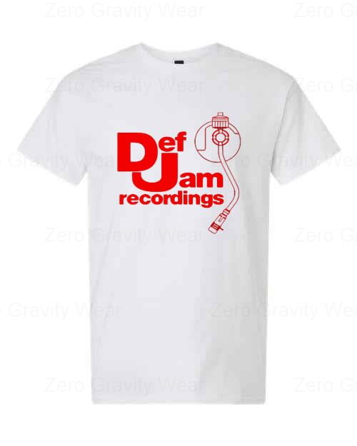 Def Jam Music Label Classic Hip Hop Fan Style Graphic Logo TShirt ...